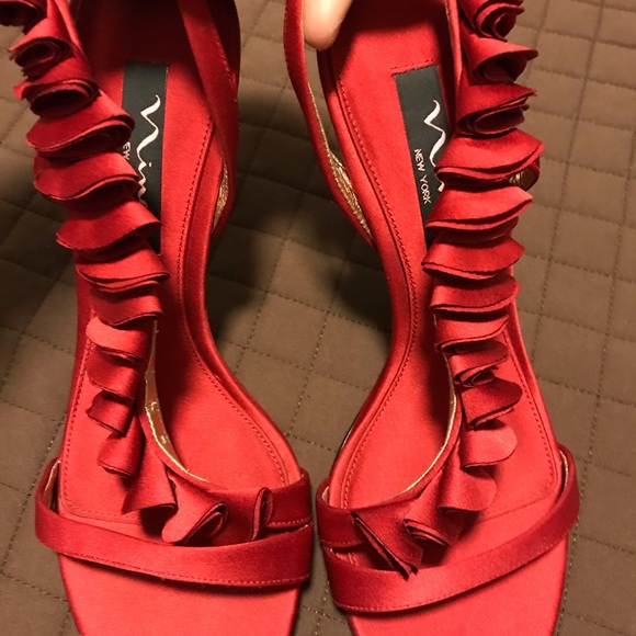 Nina | Shoes | Sexy Red Satin Sandal | Poshmark